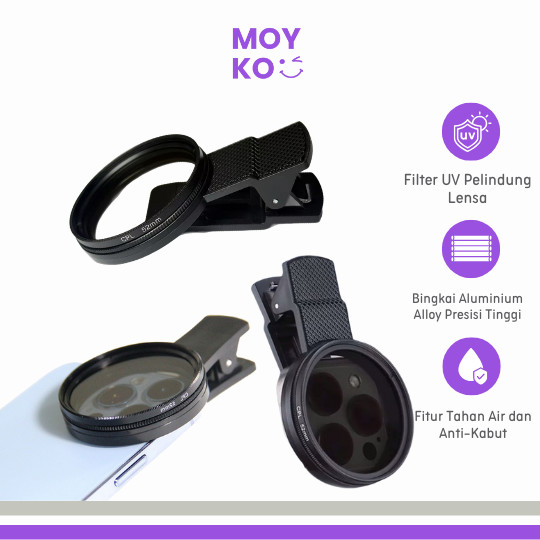 Multi Coating UV Smartphone Camera Filter Lens/CPL/ND 67mm | Shopee ...