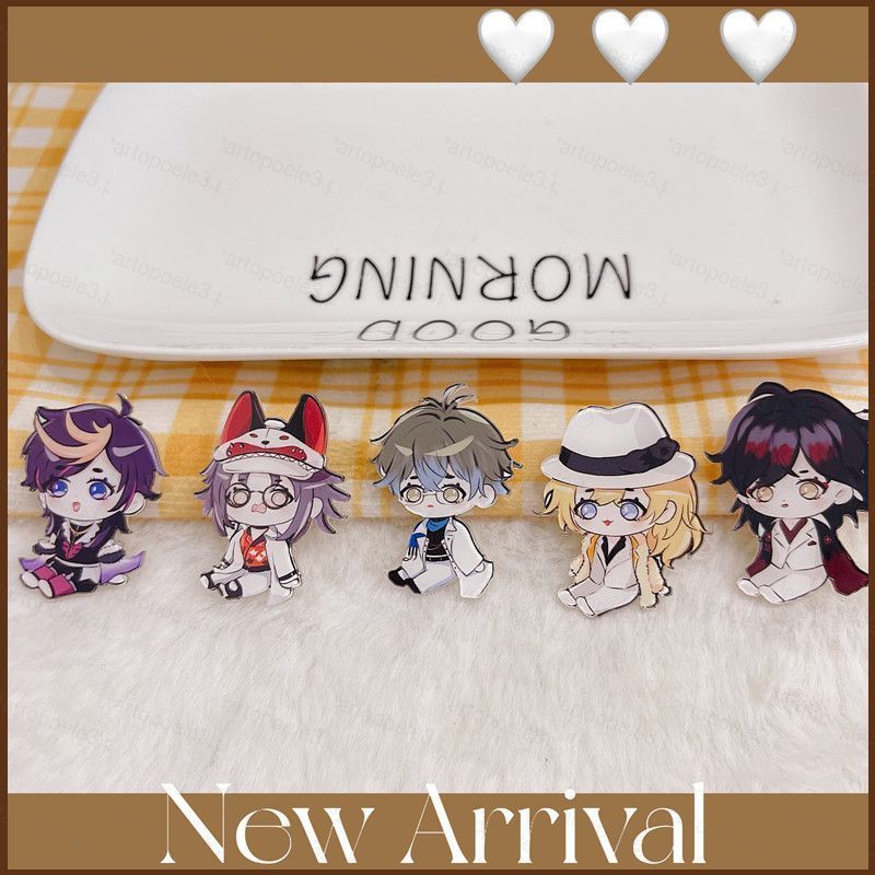 ST3 ANYCOLOR Vtuber LUXIEM Badge Anime Brooch Pin Vox Luca Mysta Ike ...