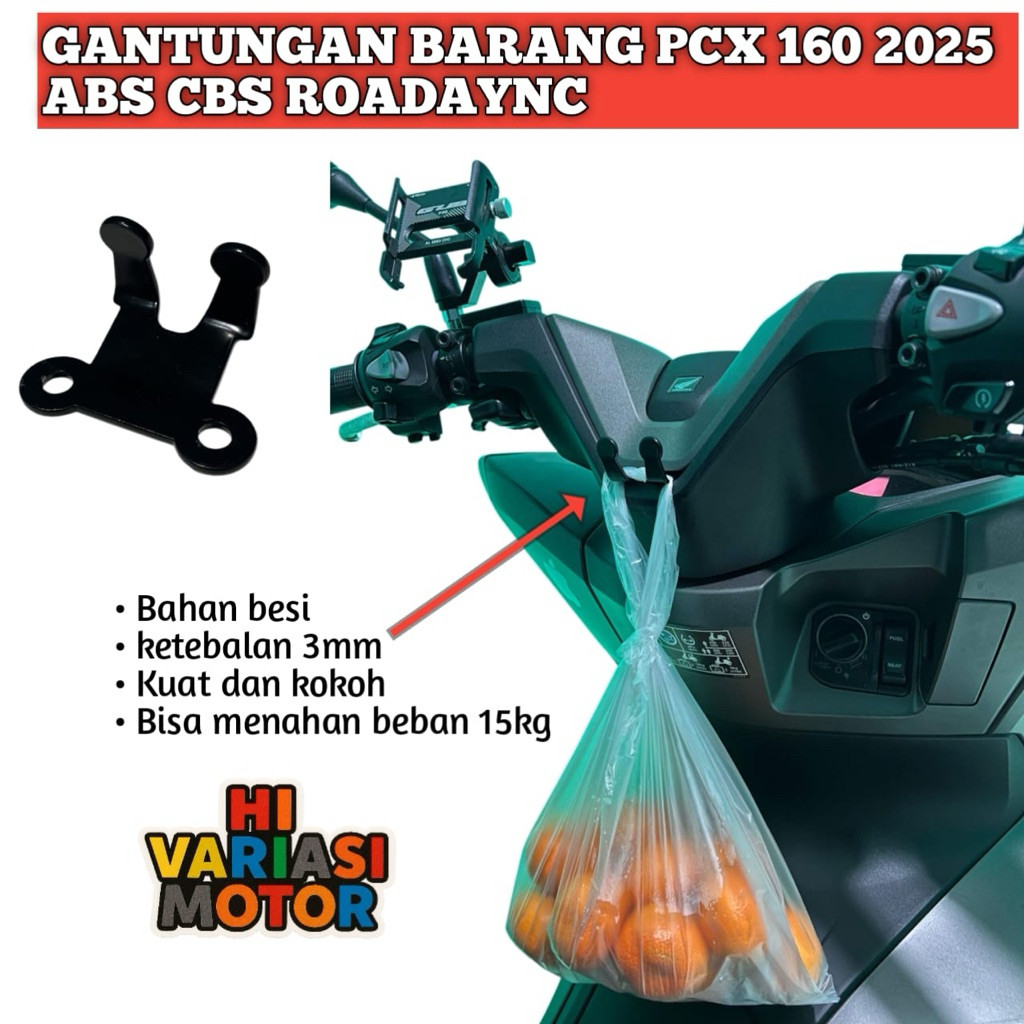 GANTUNGAN HP PCX 160 2025 Holder PCX 160 2025 Roadsync Abs Cbs 3mm ...