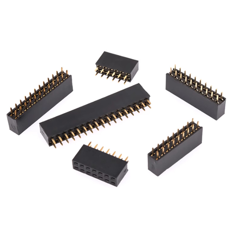 10pcs 2.54mm Double Row Female Header Socket 2.54mm Pitch 2*2p 3p 4p 5p ...