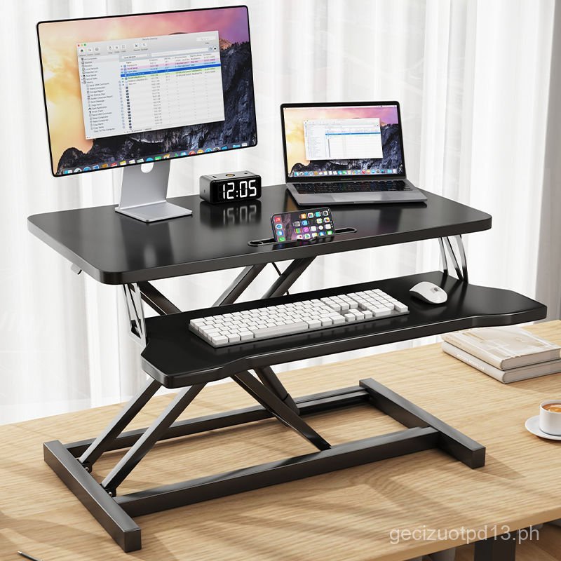 Standing Adjustable Desktop Workbench Office Computer Desk Stand Laptop ...