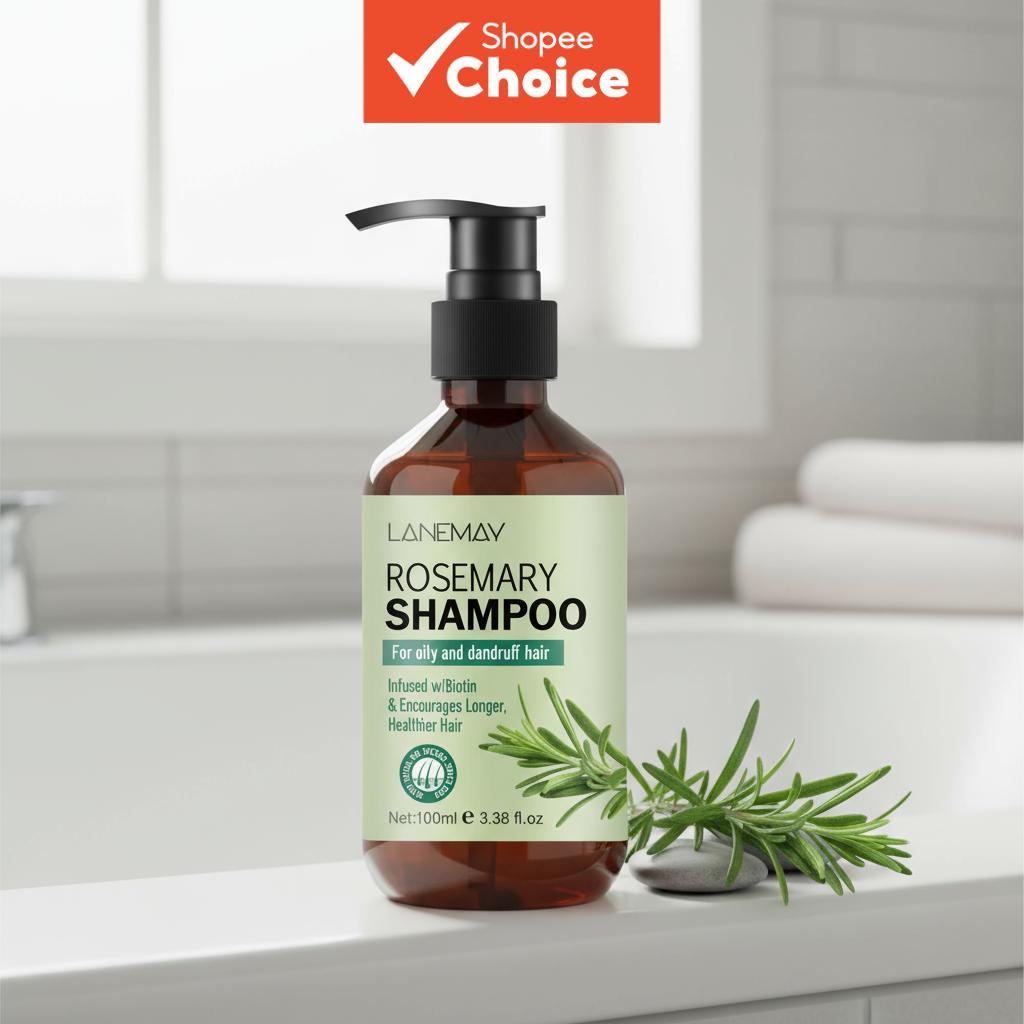Rosemary Shampoo for Oily Hair and Dandruff Removal Deep Scalp ...