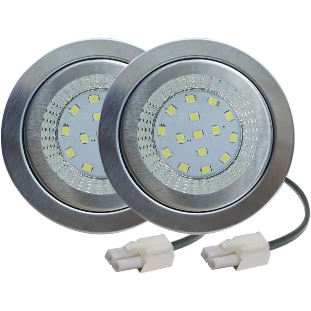 2-Pack 1.5W LED Cooker Range Hood Bulb Light 12V DC 2.50in/60mm of Hole ...