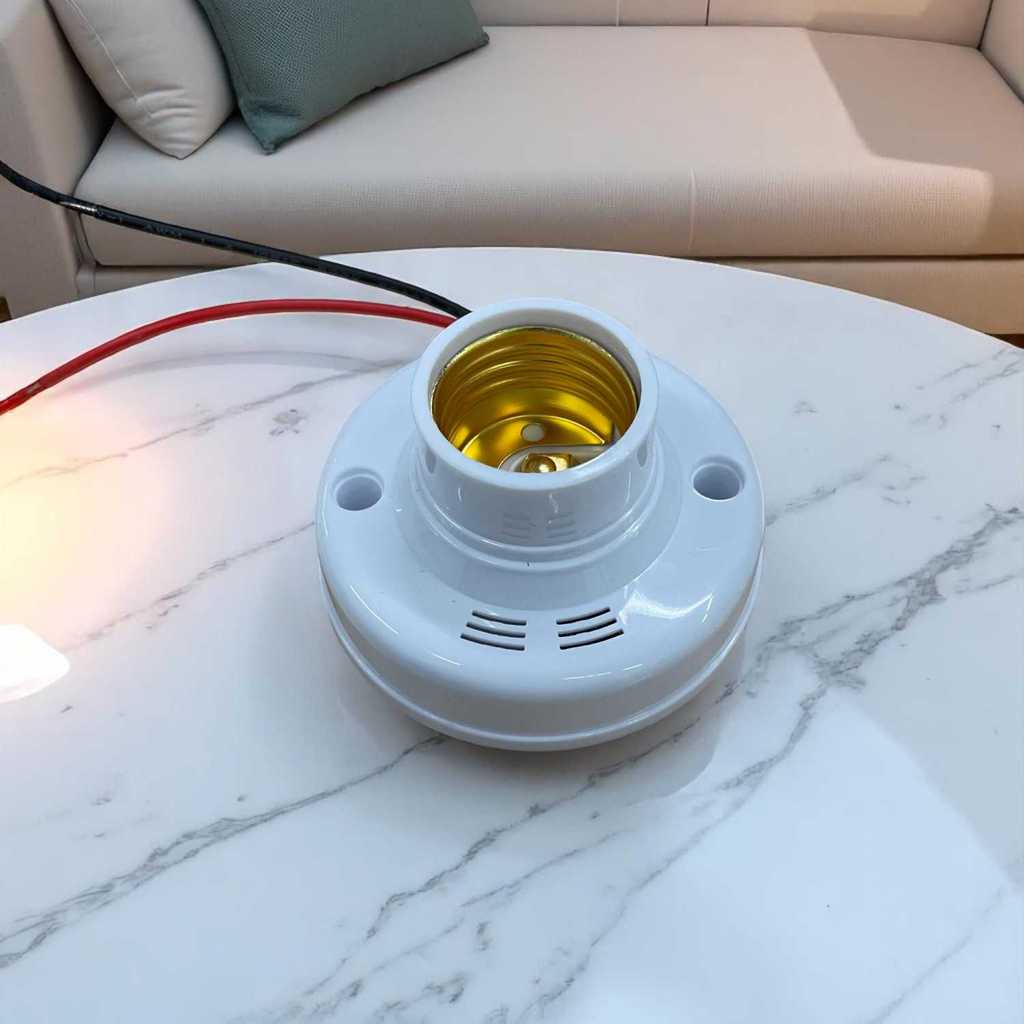 ASLEA Sound Sensor LED Light Fitting Sound Control Socket E27 220V 40W ...