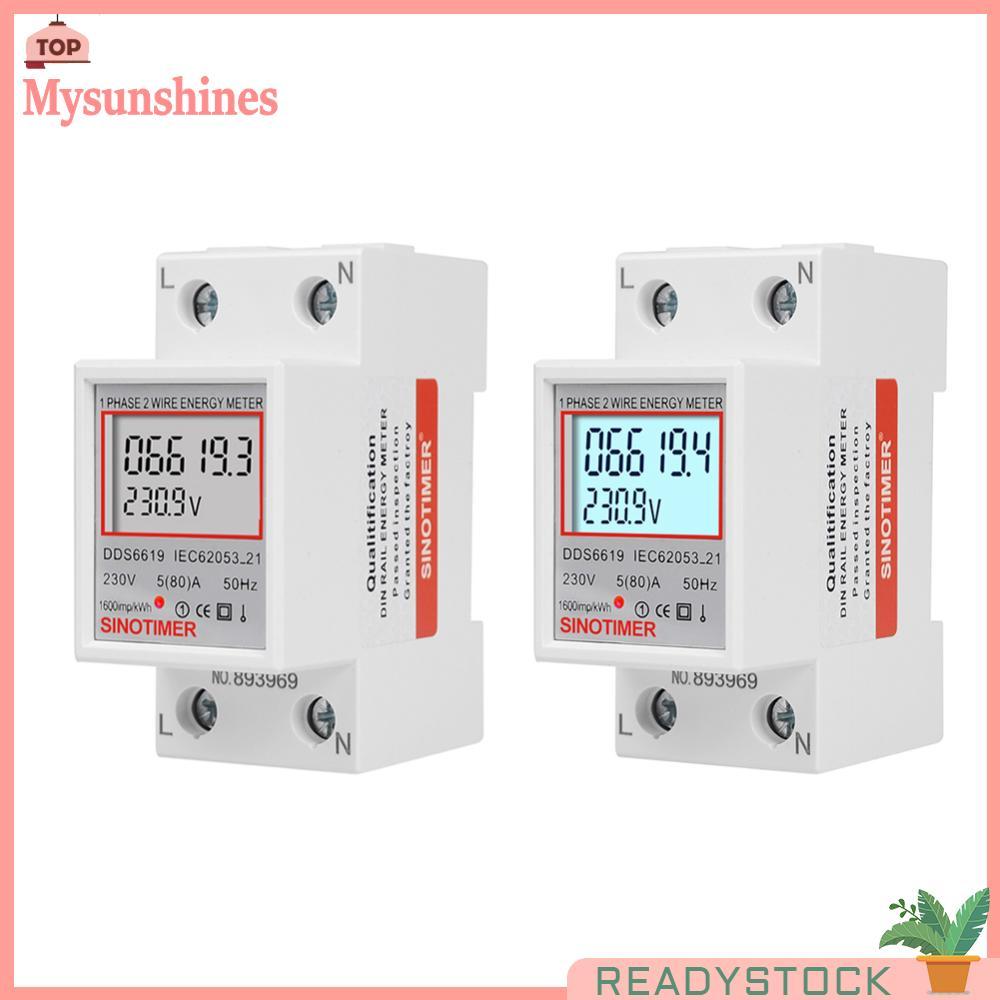 MS♣ Digital Electricity Usage Monitor LCD Display 220V 230V Electricity ...