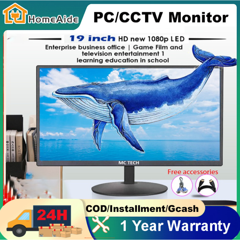19" 24" inch Gaming Monitor CCTV Monitor HD 60HZ 1366*768 with HDMI/VGA ...