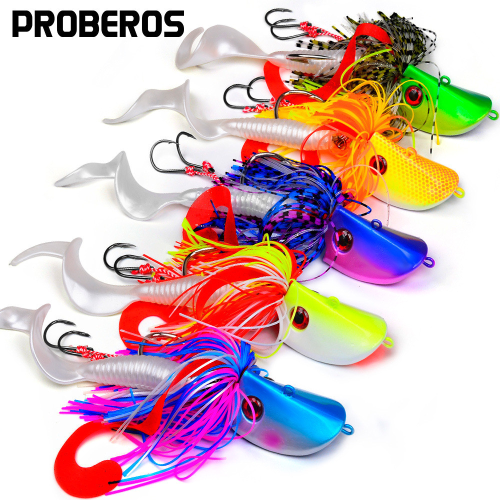 Curly Tails Plastic Lure Jigging Pitching 20g 40g 60g 80g 100g ...