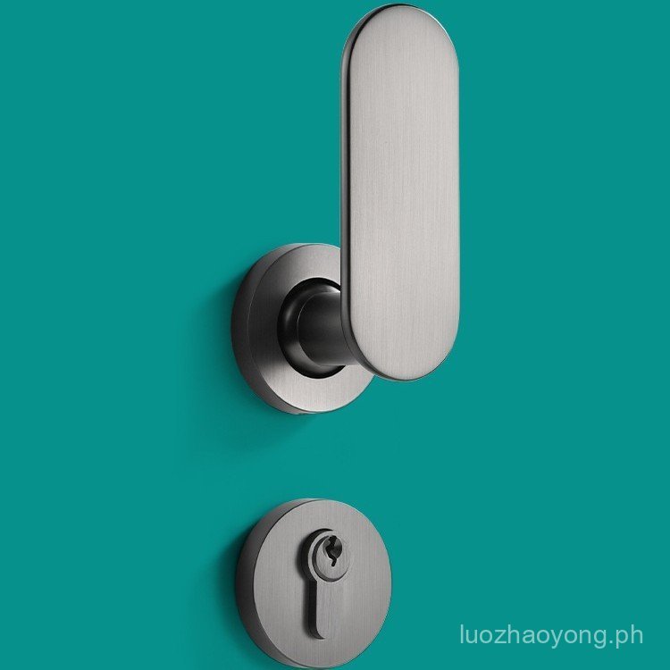 Flat Push Type Bedroom Silent Split Direct Push Door Lock Household ...