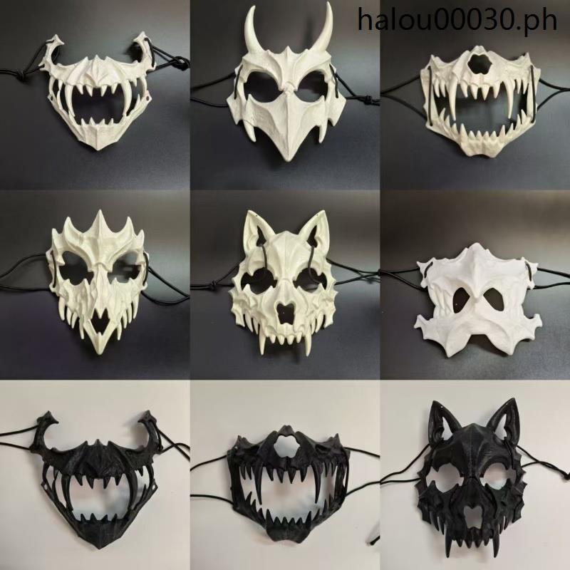 2025 Show Two-Dimensional Half-Face Mask Tiger Yasha Tengu Werewolf ...
