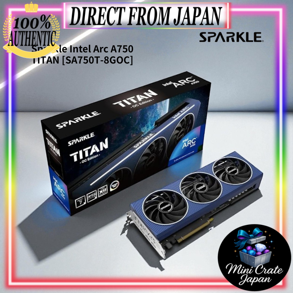 Sparkle Intel Arc A750 Graphics Card OC Version Triple Fan "TITAN ...