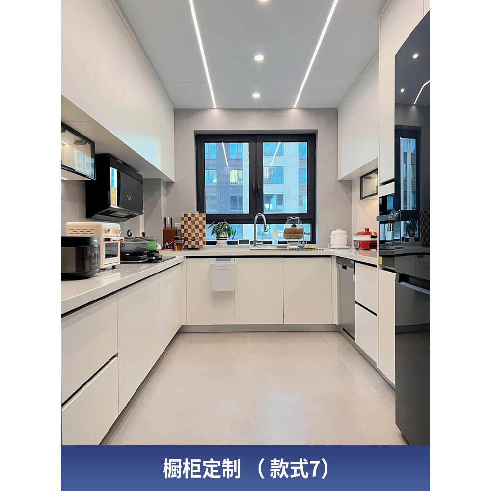 All Aluminum L Custom Modern Kitchen Cabinets with Integrated Stove ...