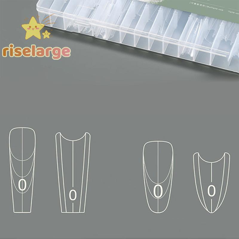 240Pcs/Box Sandwich Dual Nail Forms Extensions Dual Forms Coffin Almond ...
