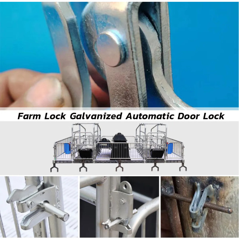 "Automatic Pig Pen Door Latch – Heavy Duty Self-Closing Gate Lock for ...