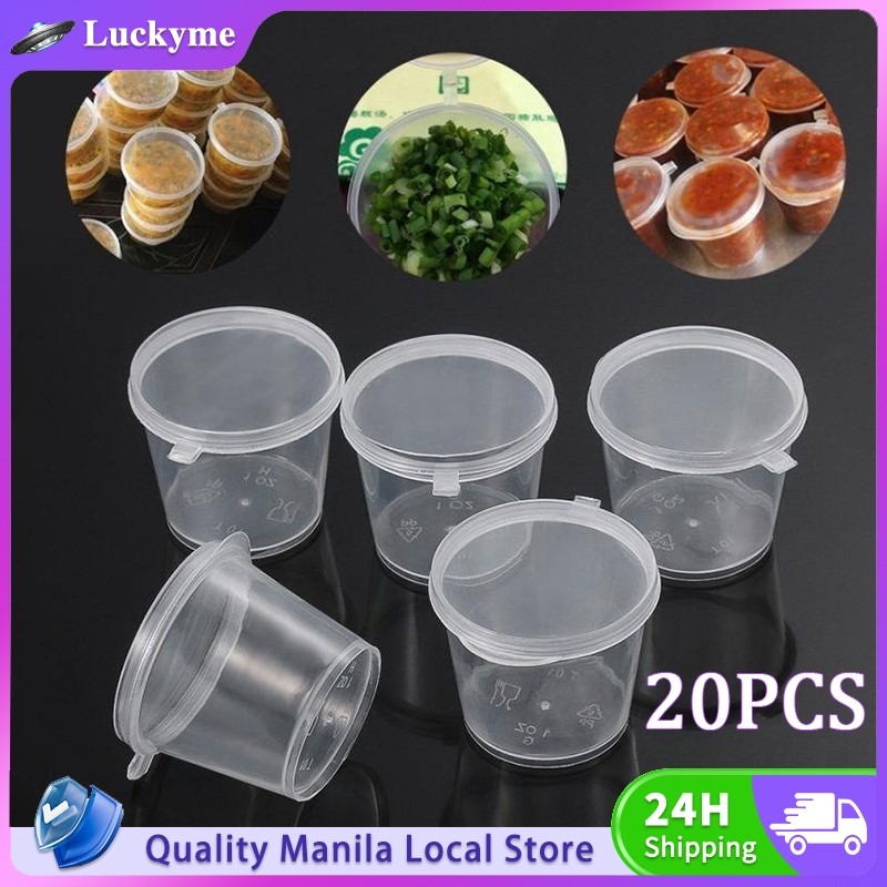 20pcs Food Grade Sauce Cup 1oz Resturant Takeaway Sauce Packing ...