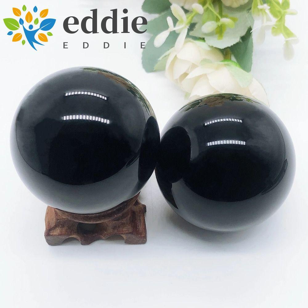 26EDIE Black Obsidian Sphere, Exquisite 20/30/40/50mm Crystal Ball ...