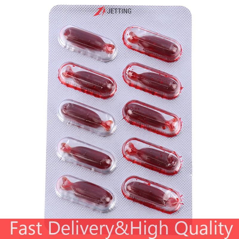 EWOD 10Pcs Fake Blood Pill Vampire Toy Capsules Horror Funny Toy ...