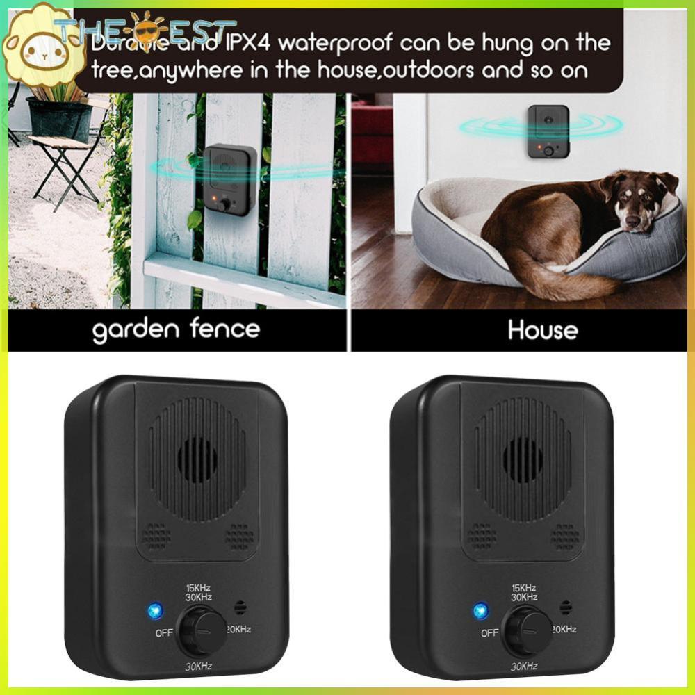 COD⭐ Ultrasonic Stopper Bark Dog Repeller Pet Training Stop Barking ...