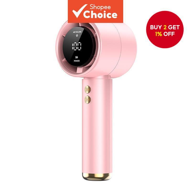 Portable Turbo Mini Fan Adjustable 5 speed settings, 100 wind speed ...
