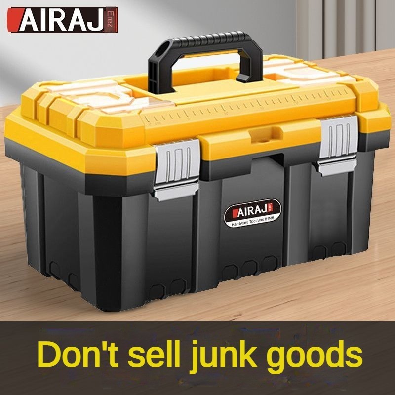 AIRAJ 13‘’-20‘’ Heavy Duty Tool Box Double Layer Plastic Tool Storage ...