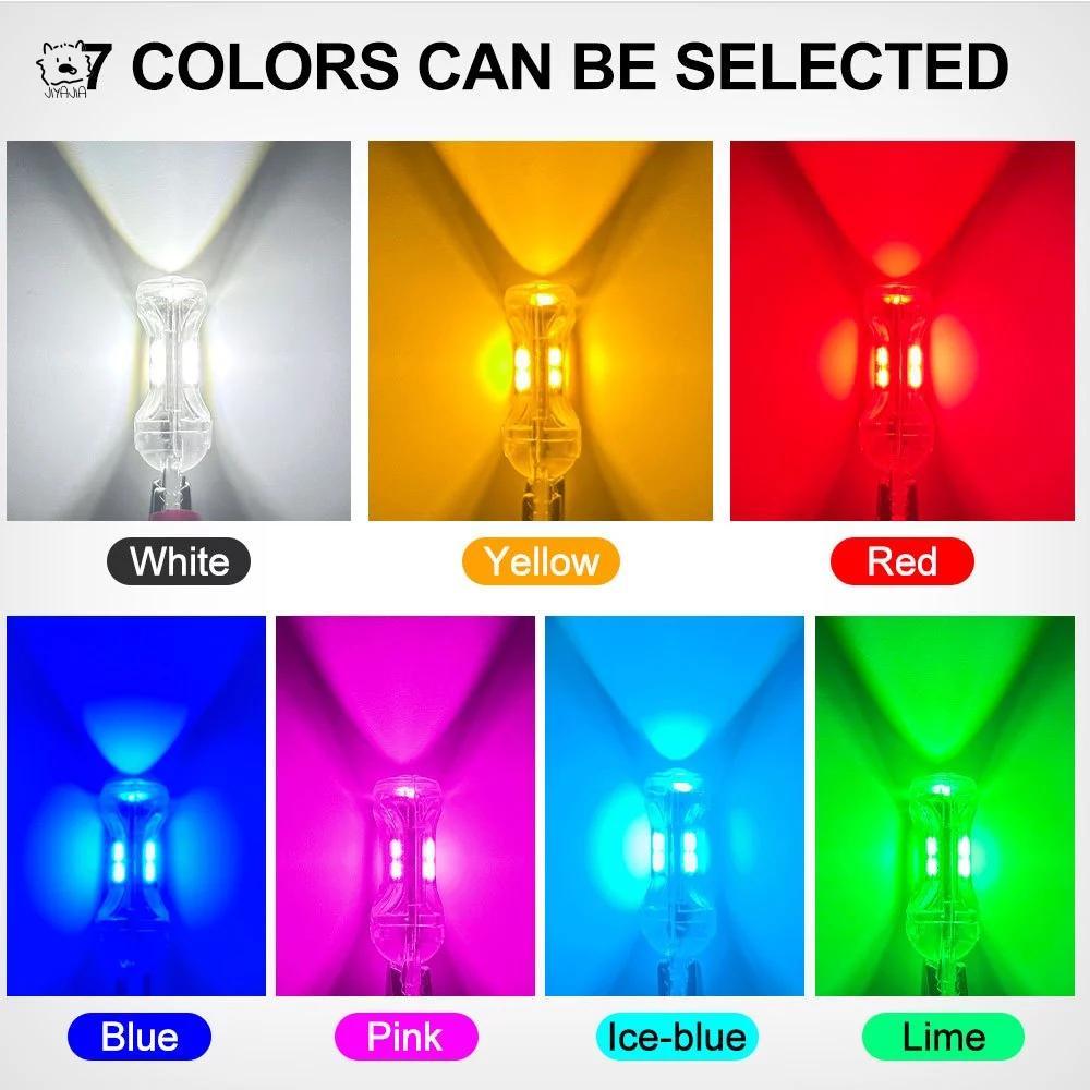T10 LED Motorcycle Turn Signal Bulb - Fast Blinking 5-Chip Flash Light ...