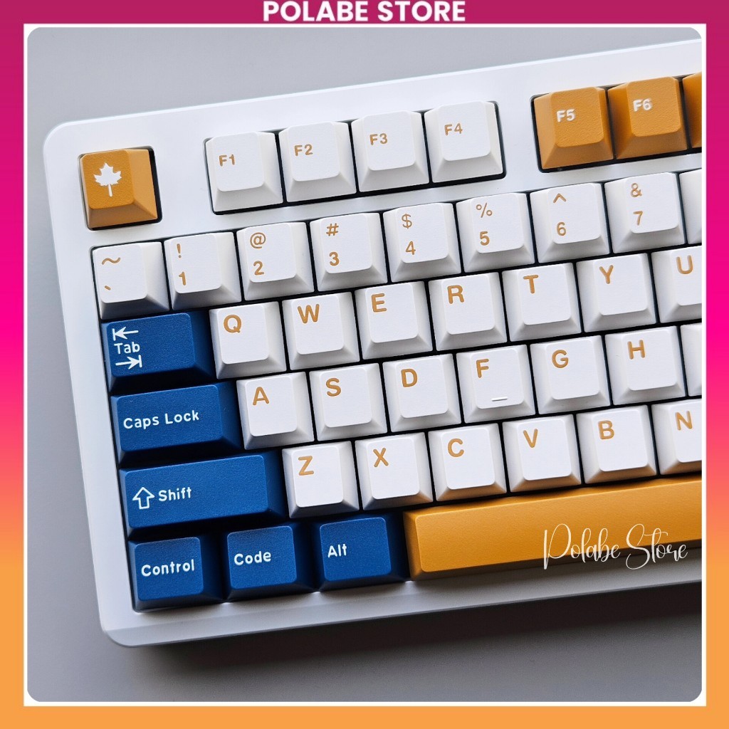 Keycap Wahtsy Cherry Profile Keycap CMK Wahtsy Navy Blue White Polabe ...