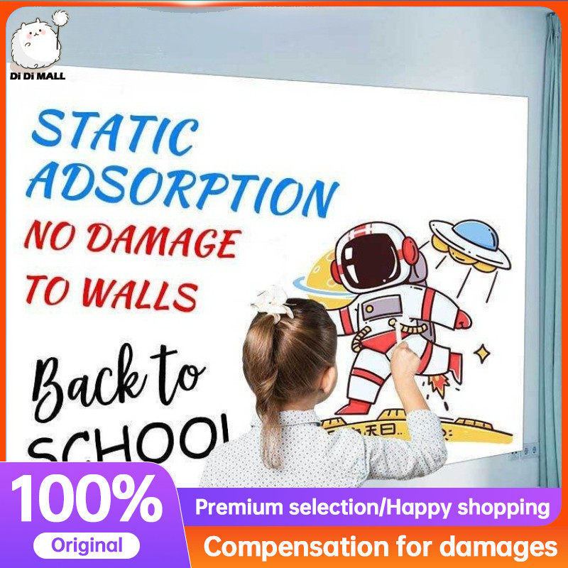 Safe Static Drawing Wall! No Glue, No Damage, Removable Whiteboard ...