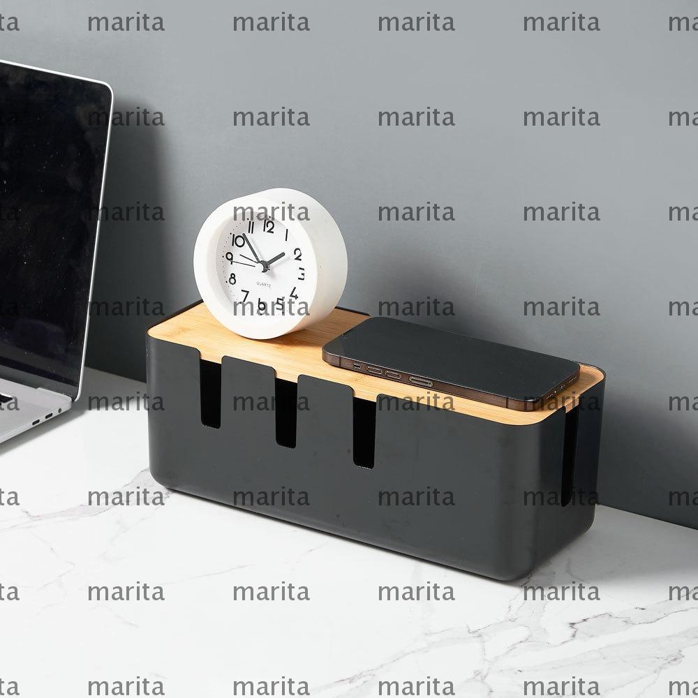 MARITA Desktop Storage Box, Multifunction Power Line Wire Management ...