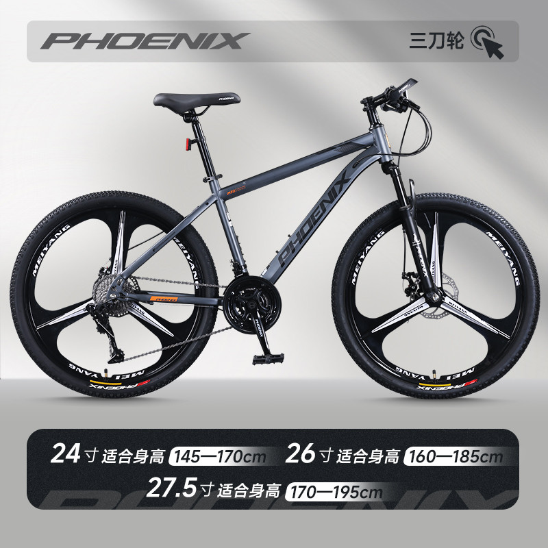 Phoenix Brand Bicycle Men's and Women's Mountain Bike Off-Road Dual ...