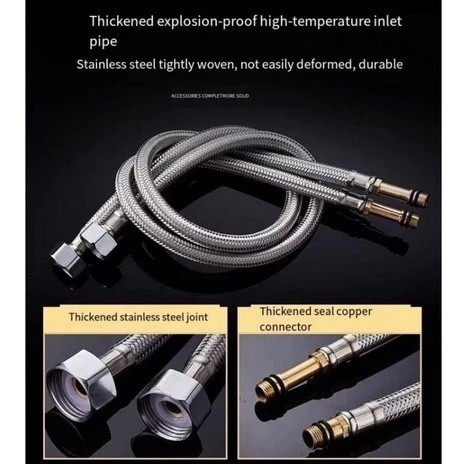 VERVE Stainless Steel Flexible Hose 12inch-18inch lavatory/cr Home ...