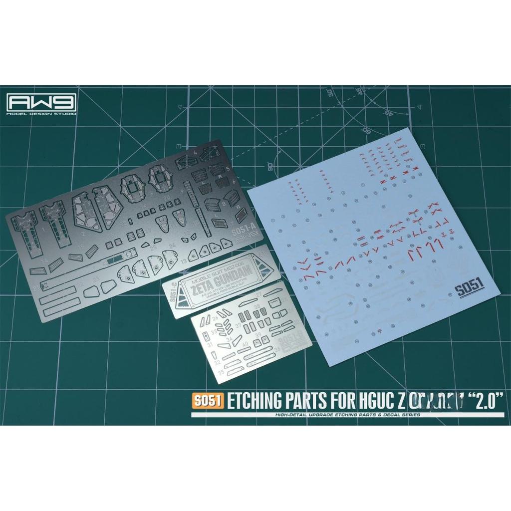 MAD S51 1/144 HGUC Z ZETA 2.0 decal Etching parts free decal no model ...
