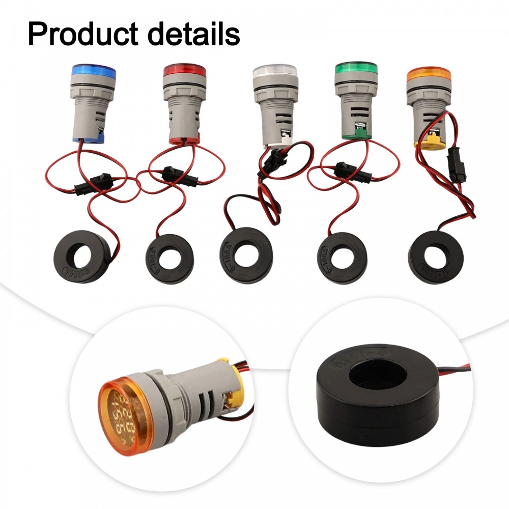 AC Volt Amp Meter 5PC AC 20 500V 100A Digital Voltage Current ...