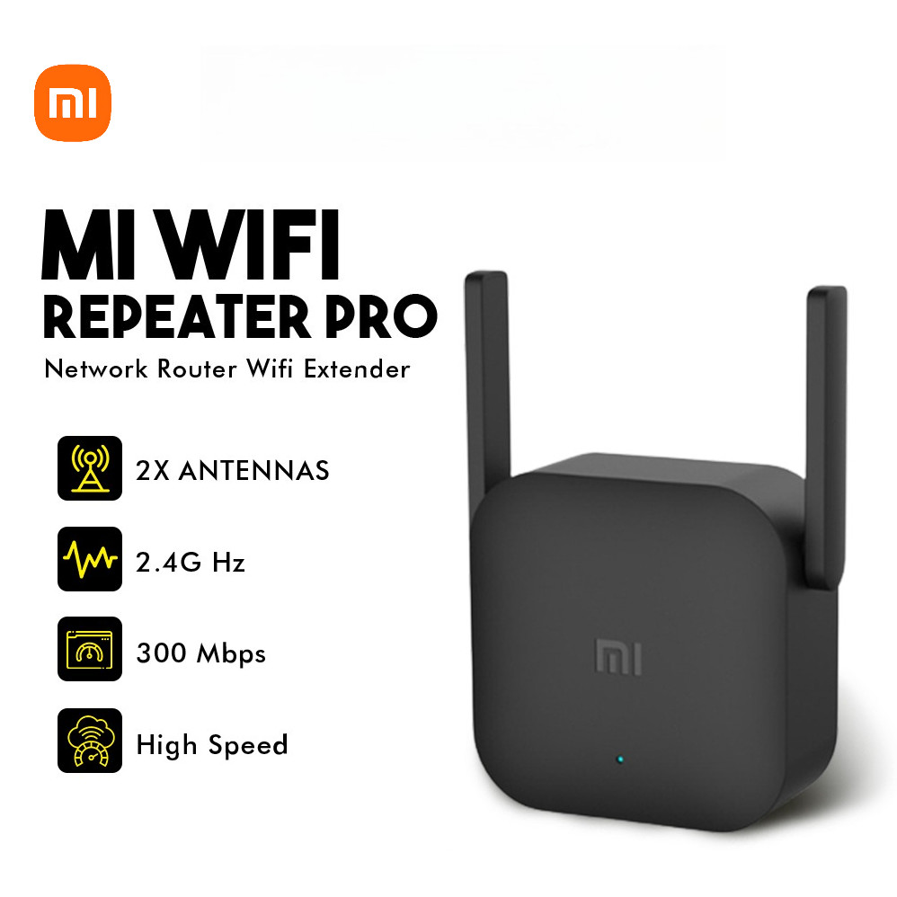 Xiaomi 2.4G Wi-Fi Range Extender Repeater Pro 300mbps Network Router ...