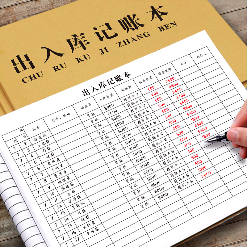 Warehouse Inbound and Outbound Record Book for Goods and Raw Materials ...