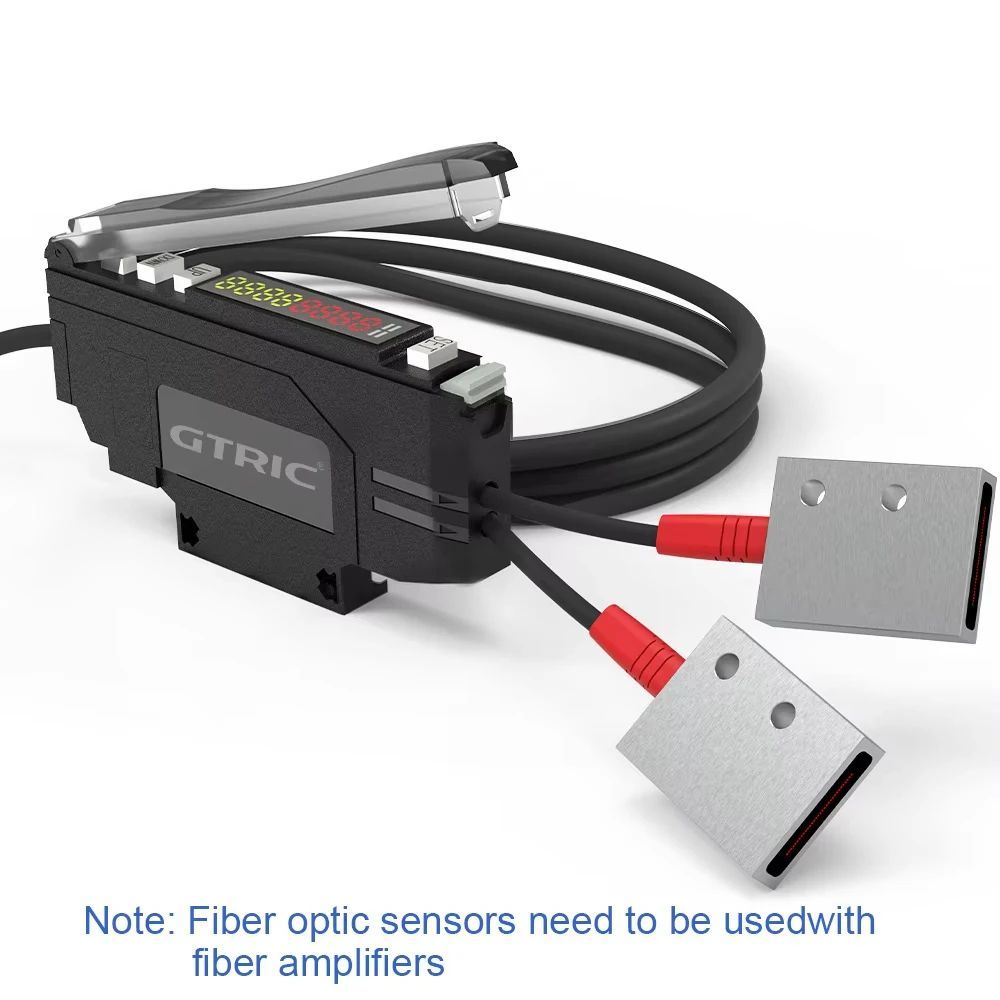 FT-FR Matrix Fiber Optic Sensor DC24V Infrared Light Curtain Photoelectric Diffuse Reflective ...