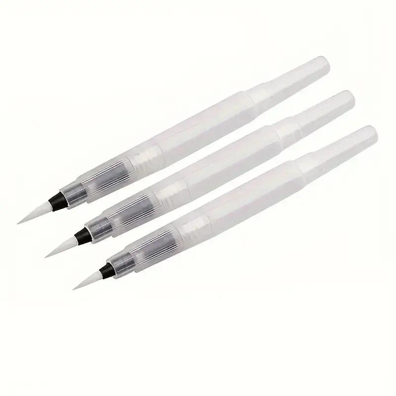 3Pcs Refillable Water Brushes Fine Tip Watercolor Lettering Calligraphy ...