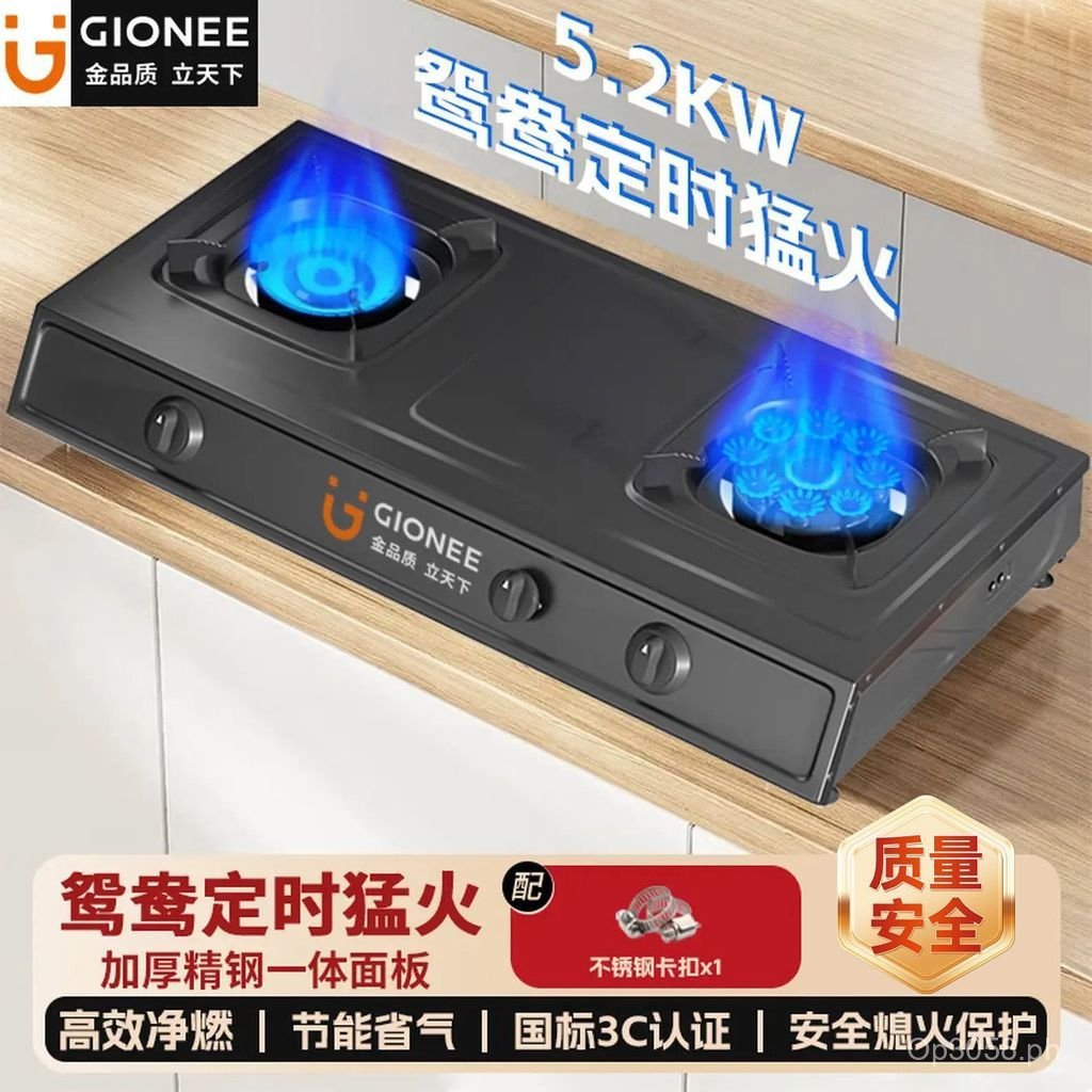 Switch Natural Gas Double Burner Gas Stove Household Protection High ...