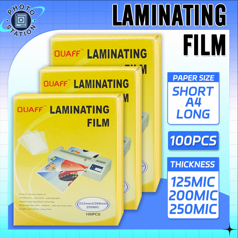 Short | A4 | Long Laminating Film 125micron & 250micron Hot Laminating ...