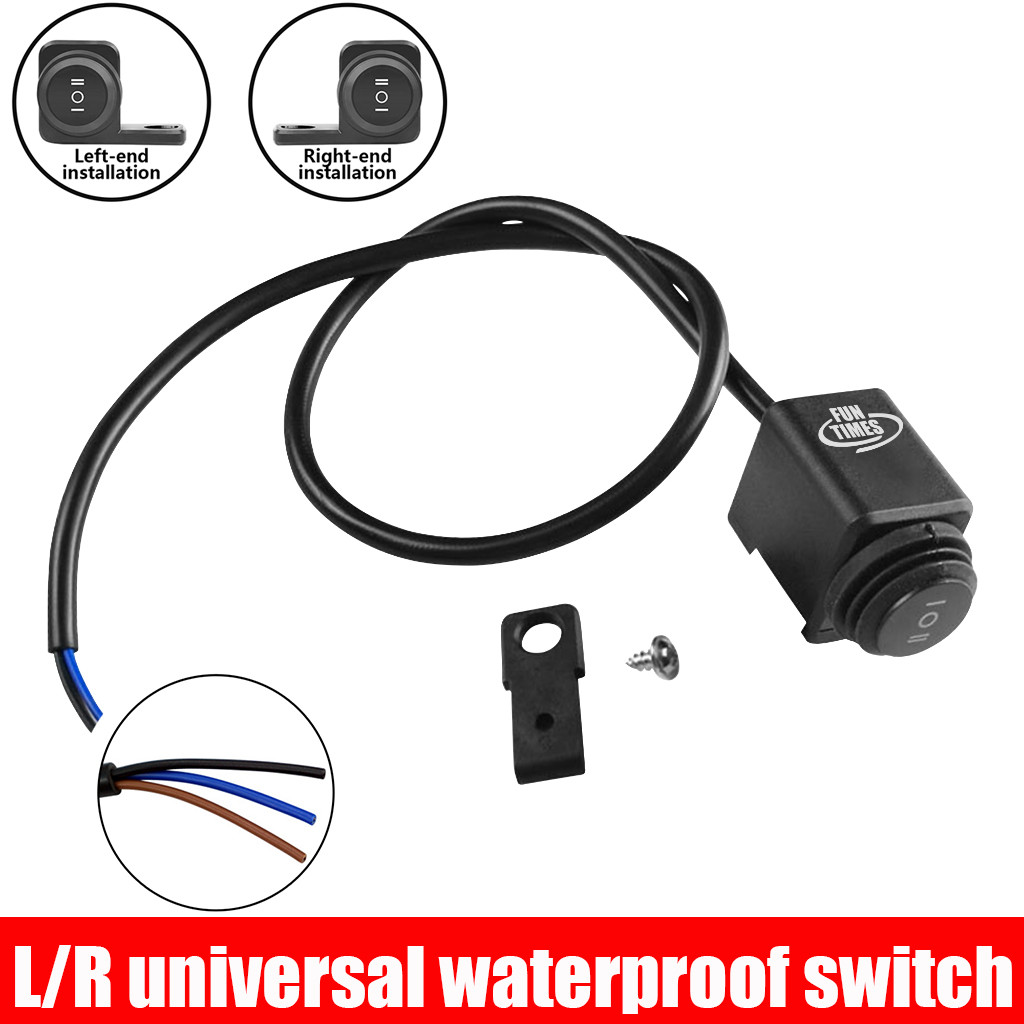 NEW Universal Motorcycle 3 Way Switch ON OFF Mini Driving Light Switch ...