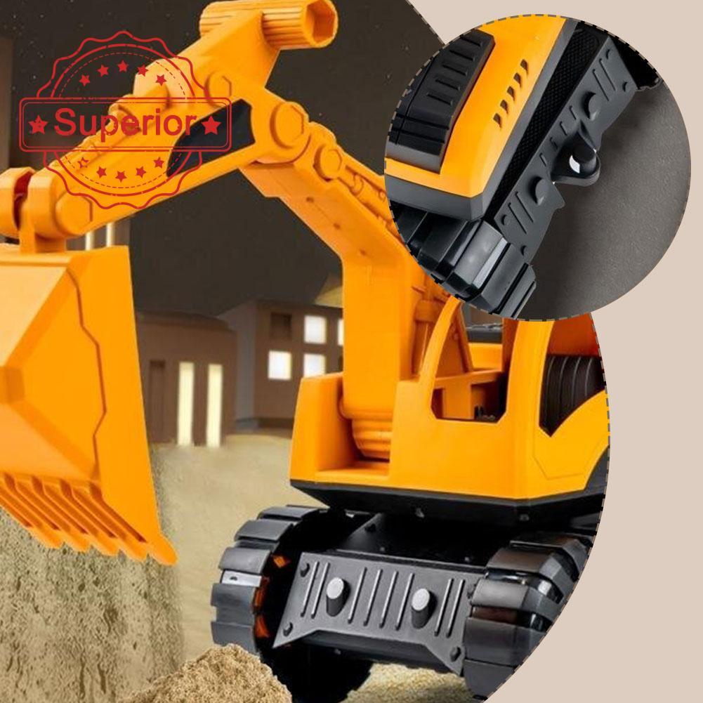 Inertia Powered Construction Truck Toy - 3-in-1 Dump Excavator With ...
