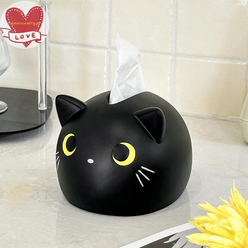WASTRY Cute Cat Tissue Box Luxury Paper Cover Kitten Car Living Tissue ...