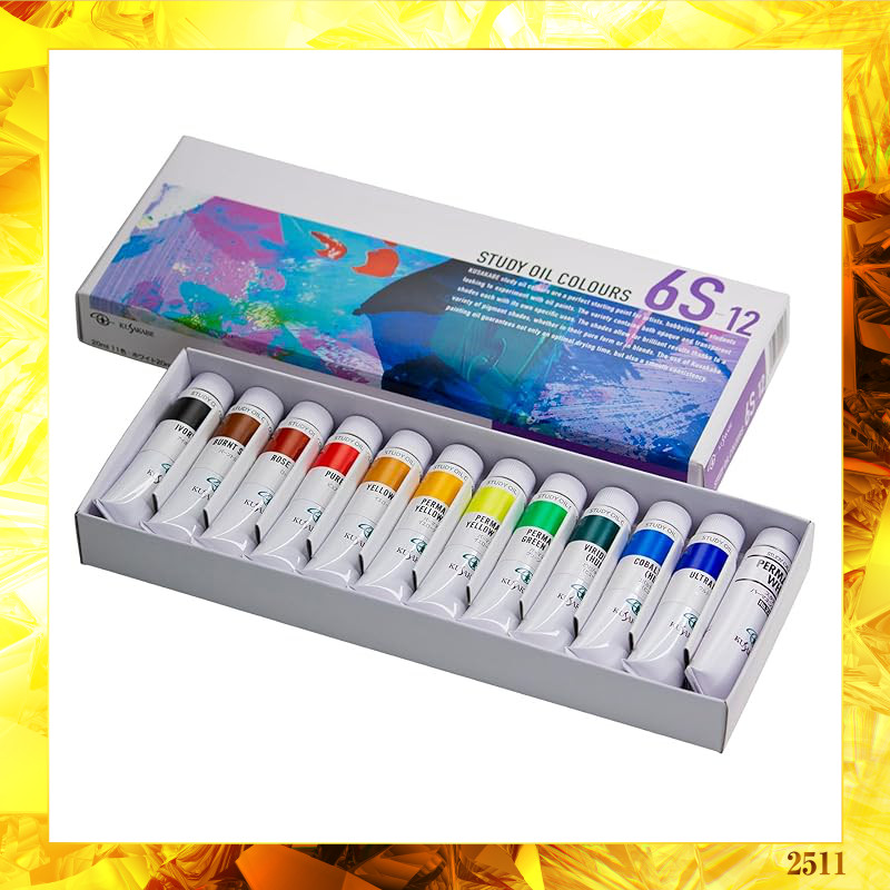 Kusakabe Oil Paints Learning Set, 11 Color Set, 6S-12, 20ml | Shopee ...