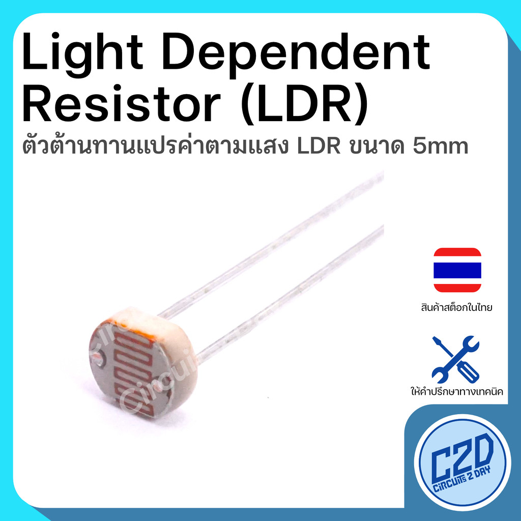 LDR Light Dependent Resistor 5mm 5mm Sensor | Shopee Philippines