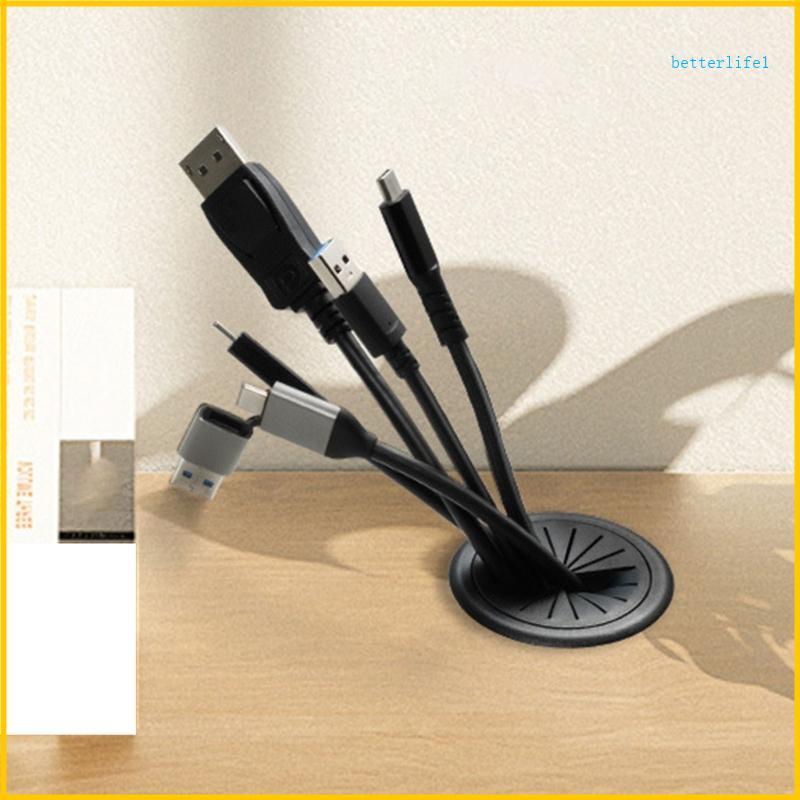 BTM 4Pcs Cable Hole Cover Computer Grommet Line Box Desk Table Cable ...