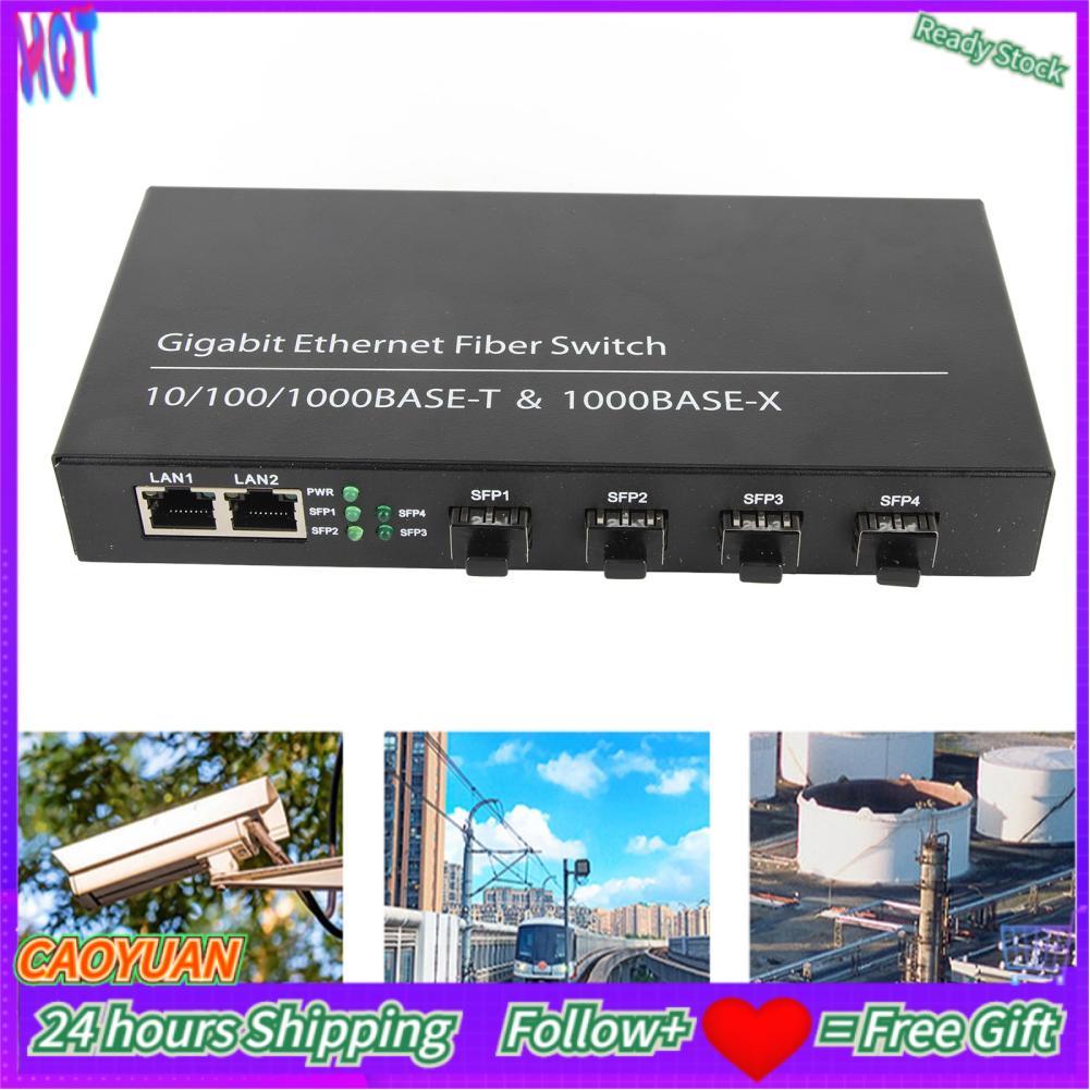 caoyuanstore Rendon Ethernet Fiber Transceiver SFP Switch 100-240V Up ...