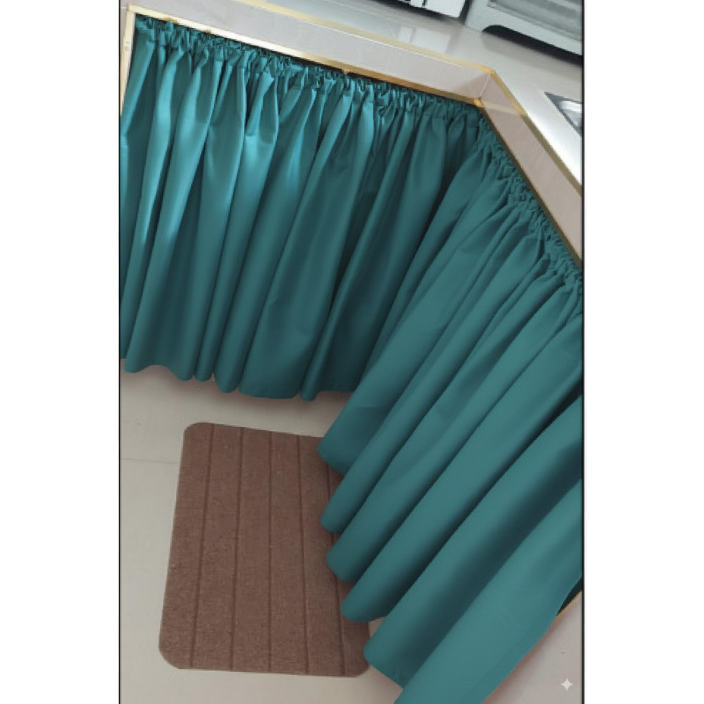 Teal-Color of the Year 2026 Curtain Valance/Sink/Window /Door/BESTPICK ...