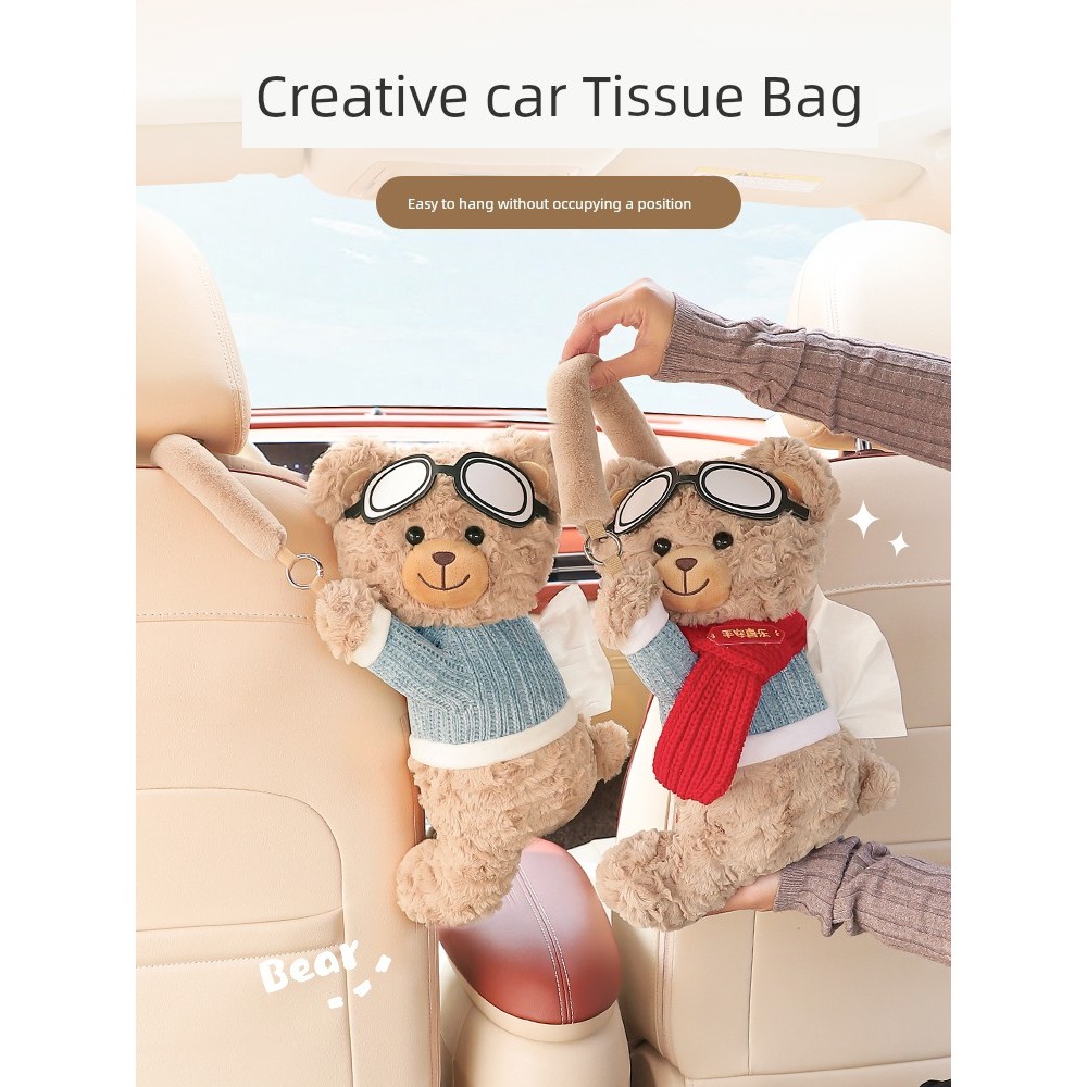 Creative Car Tissue Box Car Tissue Box Hanging Style High-End Cute ...