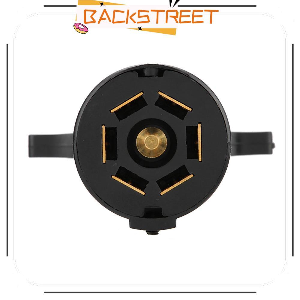 BACKSTREET Trailer Towbar Plug, 7 Pin Round Tow Plug Towing Plug ...
