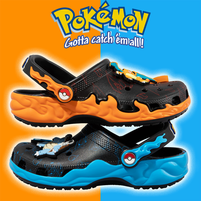 Crocs Pokémon Versus Classic Cross Clogs – Cartoon EVA Foam Lightweight ...