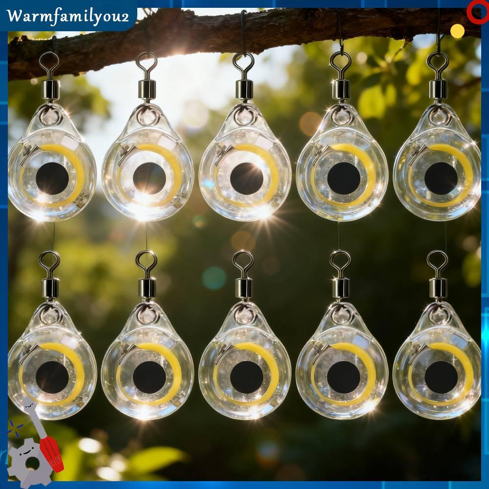10Pcs Fishing Lure Light Mini Eye Shape Battery Powered Fish attracting ...