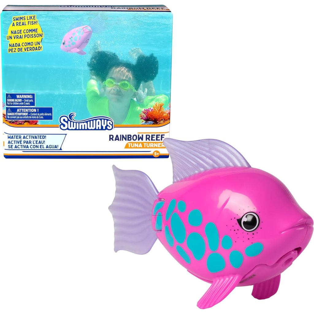 SwimWays Rainbow Reef Fish Toy Complete Water Play Set with Swimming ...